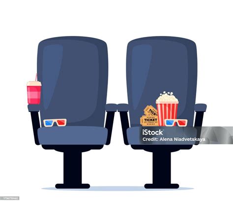소다 팝콘 3d 안경이 있는 시네마 안락의자 영화 포스터 영화관 배너 디자인 벡터 그림입니다 3d 안경에 대한 스톡 벡터 아트 및 기타 이미지 Istock