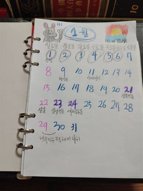 새해 되고 일주일 동안 쓴 다이어리 유머 게시판 Ruliweb