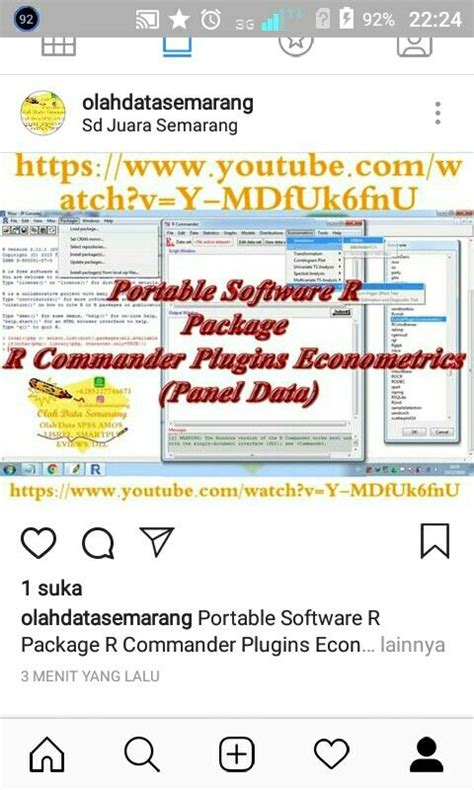 Portable Software R Package R Commander Plugins Econometrics Panel Data