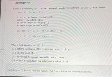 Solved Consider The Following Java Command Along With A Code