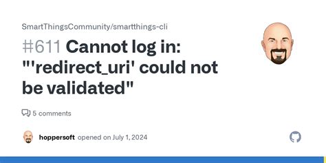 cannot log in redirect uri could not be validated · issue 611