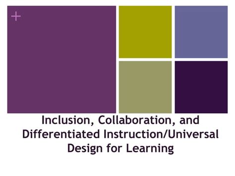Coteaching Differentiation And Udl Ppt