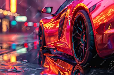 Premium Photo Car That Reflects The Drivers Mood In Color Octane