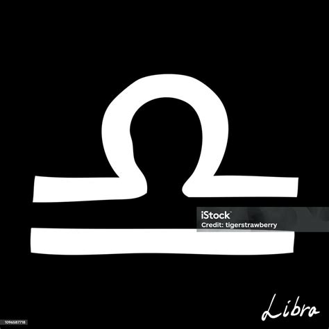 천칭 자리 조디악 별자리 그리기 기호 신비한 신비로운 점쟁이 마법 연금술에 대 한 손 벡터입니다 검은색에 대한 스톡 벡터 아트 및 기타 이미지 Istock