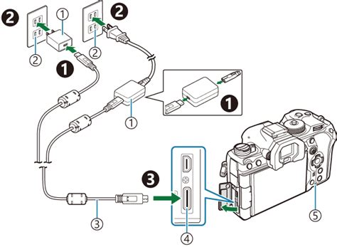 Charging The Battery Using The Usb Ac Adapter