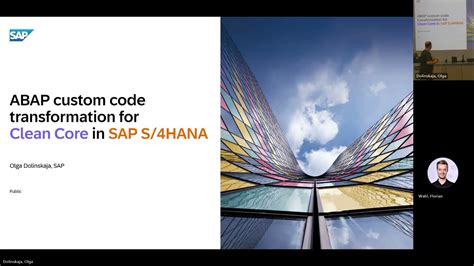 Abap Custom Code Transformation For Clean Core In Sap S 4hana Youtube