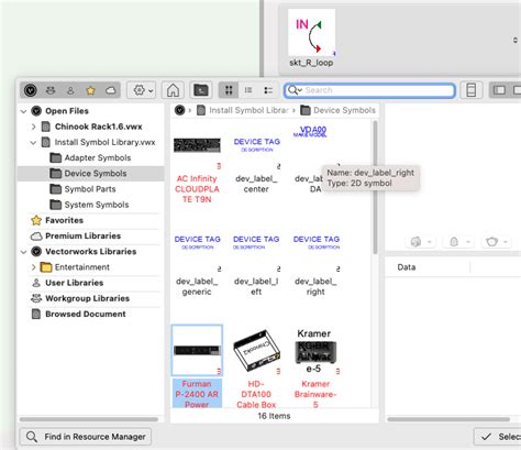 Problem With Use Symbol For 3d Rack Equipment Items Connectcad Vectorworks Community Board