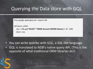 Google App Engine PPT