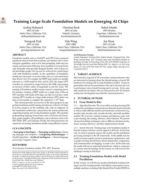 training large scale foundation models on emerging ai chips pdf
