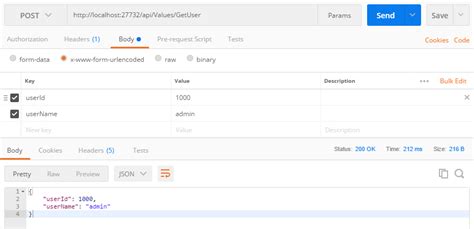 C ASP NET Core Web Api 与 MVC 模式下 body 参数传递post 参数方式 HiCSharp