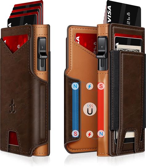 Wallet For Men Wallet With Slim Pop Up Card Holder 9 13 Cards Bifold Minimalist
