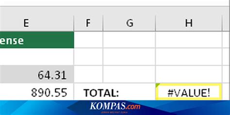 Apa Arti “value” Di Excel Dan Bagaimana Cara Mengatasinya