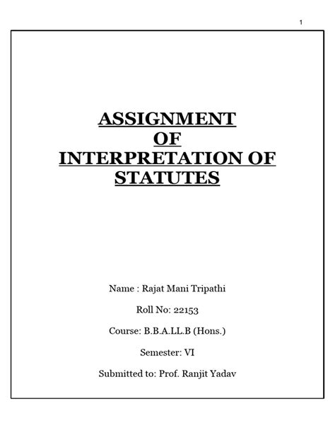 Ios Rajat Pdf Statutory Interpretation Equity Law