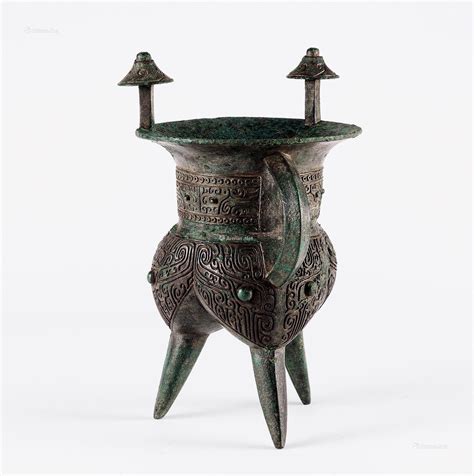 【青铜饕餮纹斝】拍卖品图片价格鉴赏青铜器雅昌艺术品拍卖网