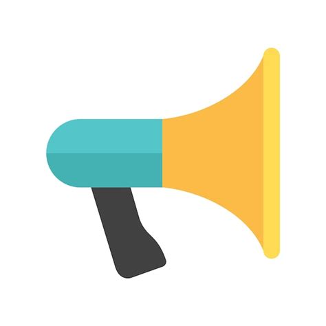 Premium Vector Loudspeaker Icon In Flat Color Style