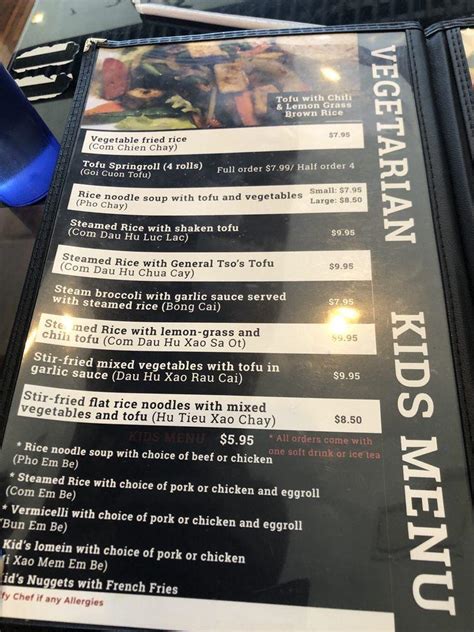 Menu At Boiling Pho Restaurant Pearland