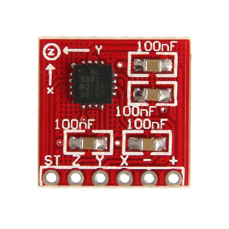 geeetech adxl335 triple axis accelerometer breakout red pfdeal