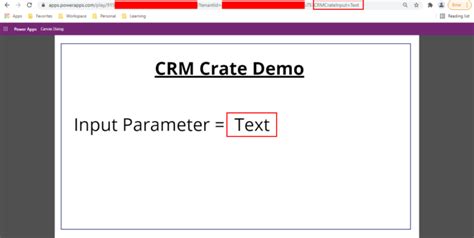 How To Pass The Parameters In App Url Of Canvas App Crm Crate