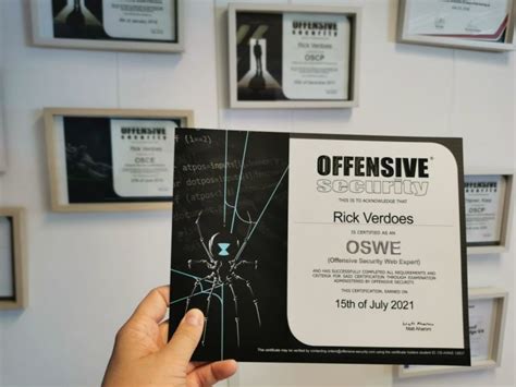 Rick Verdoes On Linkedin Offensivesecurity Cybersecurity Oscp Osce Oswe Tryharder
