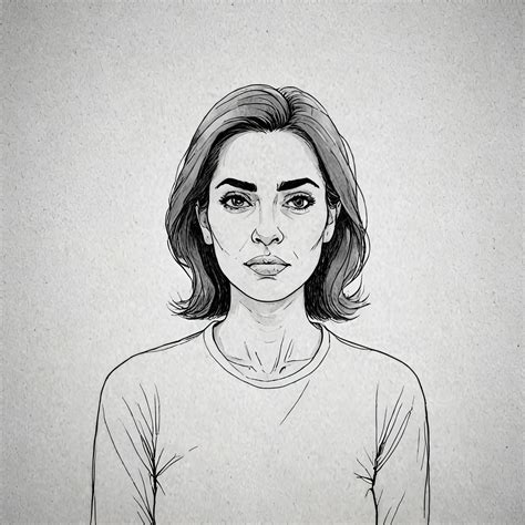 Minimalist Line Art Portrait Of A Woman Free Download Ai Scribbles
