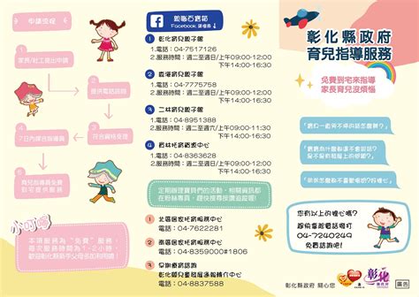 到府傳愛服務 用心守護家庭 育兒指導服務 育兒技巧 親職知能 彰化縣政府兒童青少年福利服務中心