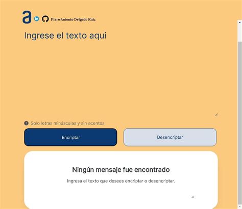 Github Pierodel Ruizencriptadordetextoone Encriptador De Texto Utilizando Html Css Y