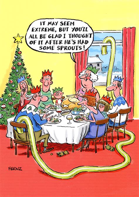 Humorous Christmas Card By Fernz Sprout Pipe Comedy Card Company