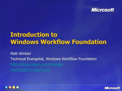 Ppt Introduction To Windows Workflow Foundation Powerpoint