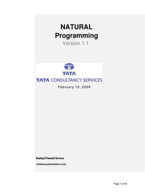 natural programming pdf subroutine control flow