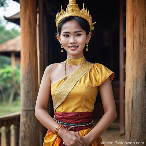 Myanmar Traditional Dress Prompts Stable Diffusion Online
