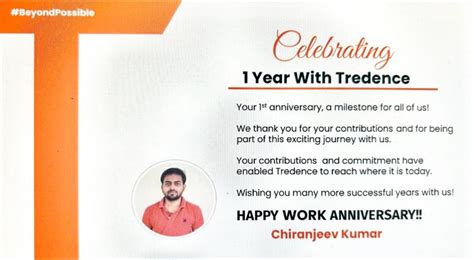 Chiranjeev Kumar On Linkedin Workanniversary Datascience Ai Tredencejourney Tredence