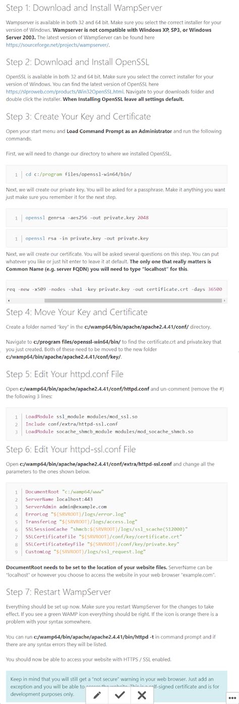 How To Enable Ssl On Wamp Some Lesson Ram Pukar
