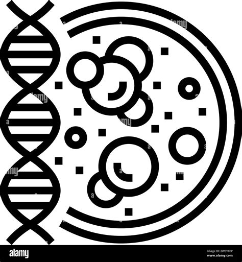 Molecular Biology Cryptogenetics Line Icon Vector Illustration Stock Vector Image And Art Alamy