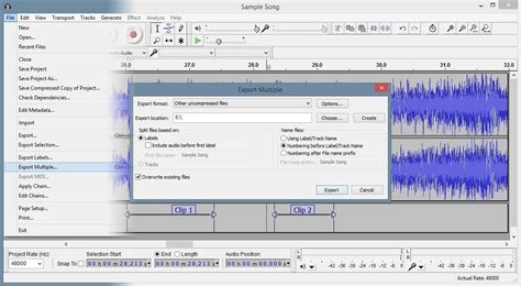 Splice Audio File Into Multiple Clips Audacity GeekThis