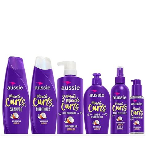 Amazon Com Aussie Miracle Curls Collection Shampoo Conditioner Deep Conditioner Spray Gel