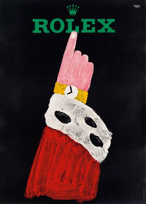Herbert Leupin 1916 1999 Rolex 1959 50x36 Inches 127x91 Cm Retro Prints Vintage Advertising