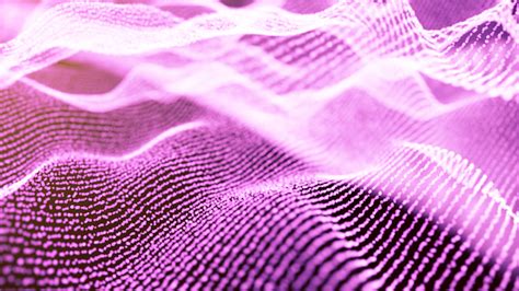 심 연에서 디지털 입자 플로팅 웨이브 폼 추상 사이버 기술 디 포커스 배경 디자인에 대한 스톡 벡터 아트 및 기타 이미지