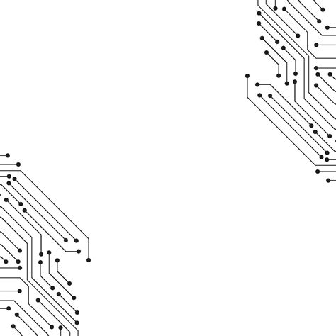 Circuit Technology Frame Border Circuit Board Lines Element Design