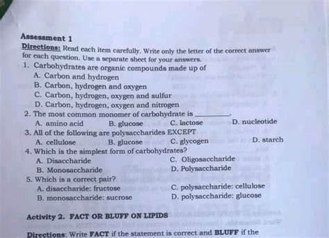 Assestument 1 Directions Read Each Item StudyX
