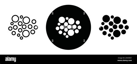 High Density Icon Black Line Art Vector In Black And White Outline Set