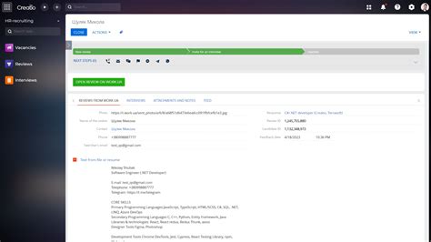 Workua Connector For Creatio Creatio Marketplace