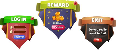 Medieval Rpg Simulation Game Ui With Buttons 4249309 Vector Art At Vecteezy