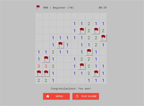 A Classic Minesweeper Game Using Vue