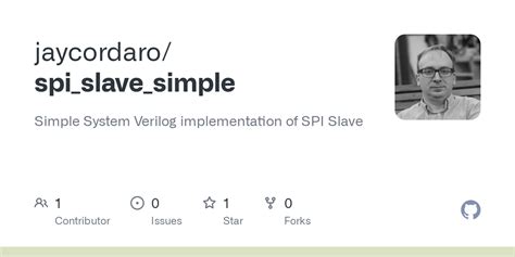 Github Jaycordaro Spi Slave Simple Simple System Verilog Implementation Of Spi Slave