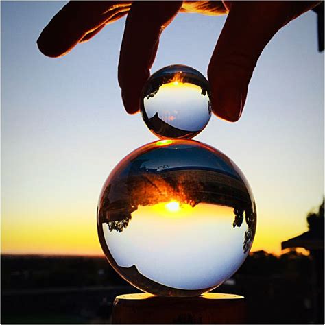 Lens Ball Photography Glass Ball Sunset Refraction Glass Ball Lens Ball Photography Glass Ball Sunset Refraction Glass Ball