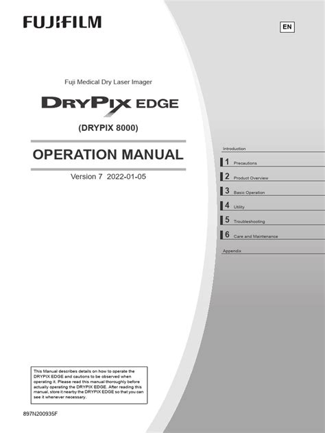 Drypix Edge 8000 Om 897n200935f 7 En Pdf Medical Imaging Electromagnetic Compatibility