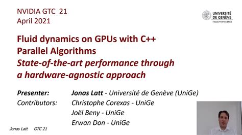 fluid dynamics on gpus with c parallel algorithms state of the art performance through a