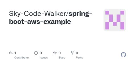 Github Sky Code Walkerspring Boot Aws Example