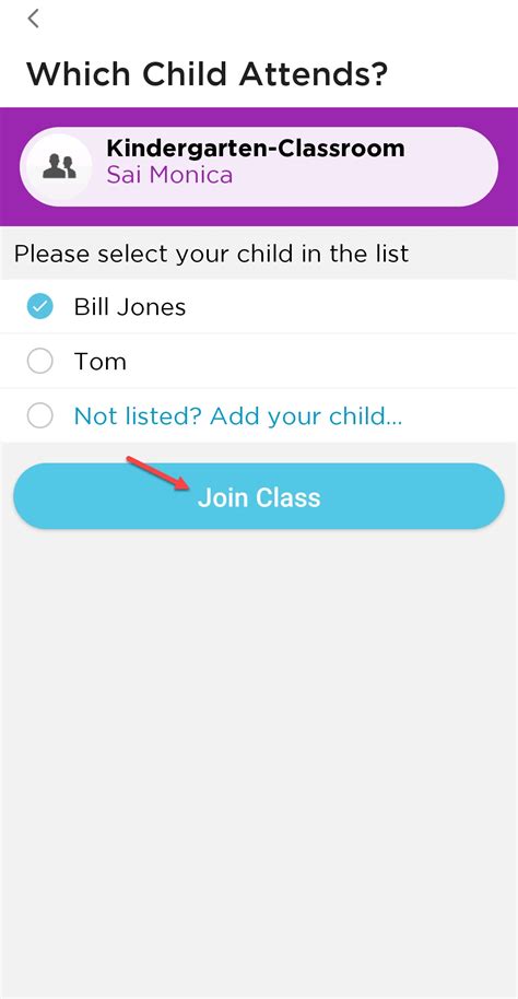 Joining A New Class Using Class Access Code Inside The App Helpdesk