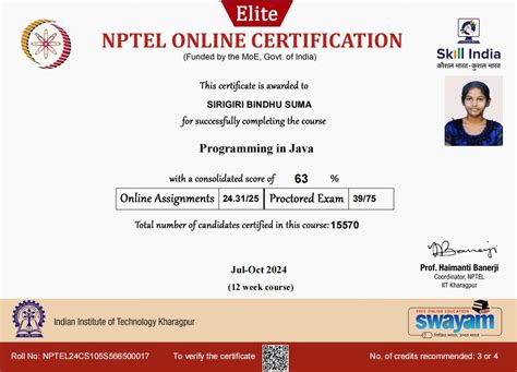 sirigiri bindhu suma on linkedin skillindia javaprogramming professionalgrowth nptel swayam…